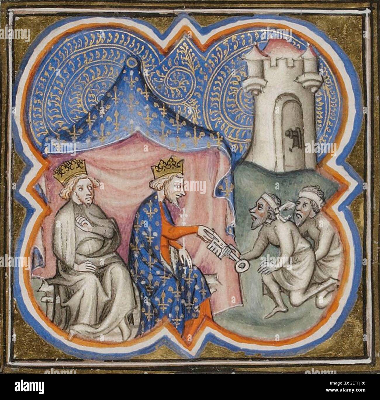 Philippe Auguste et Richard Acre Stock Photo - Alamy