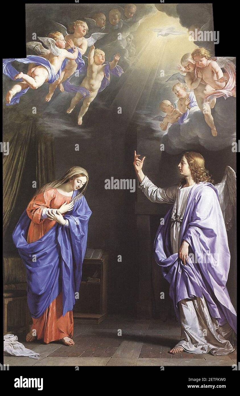 Philippe de Champaigne - The Annunciation Stock Photo - Alamy
