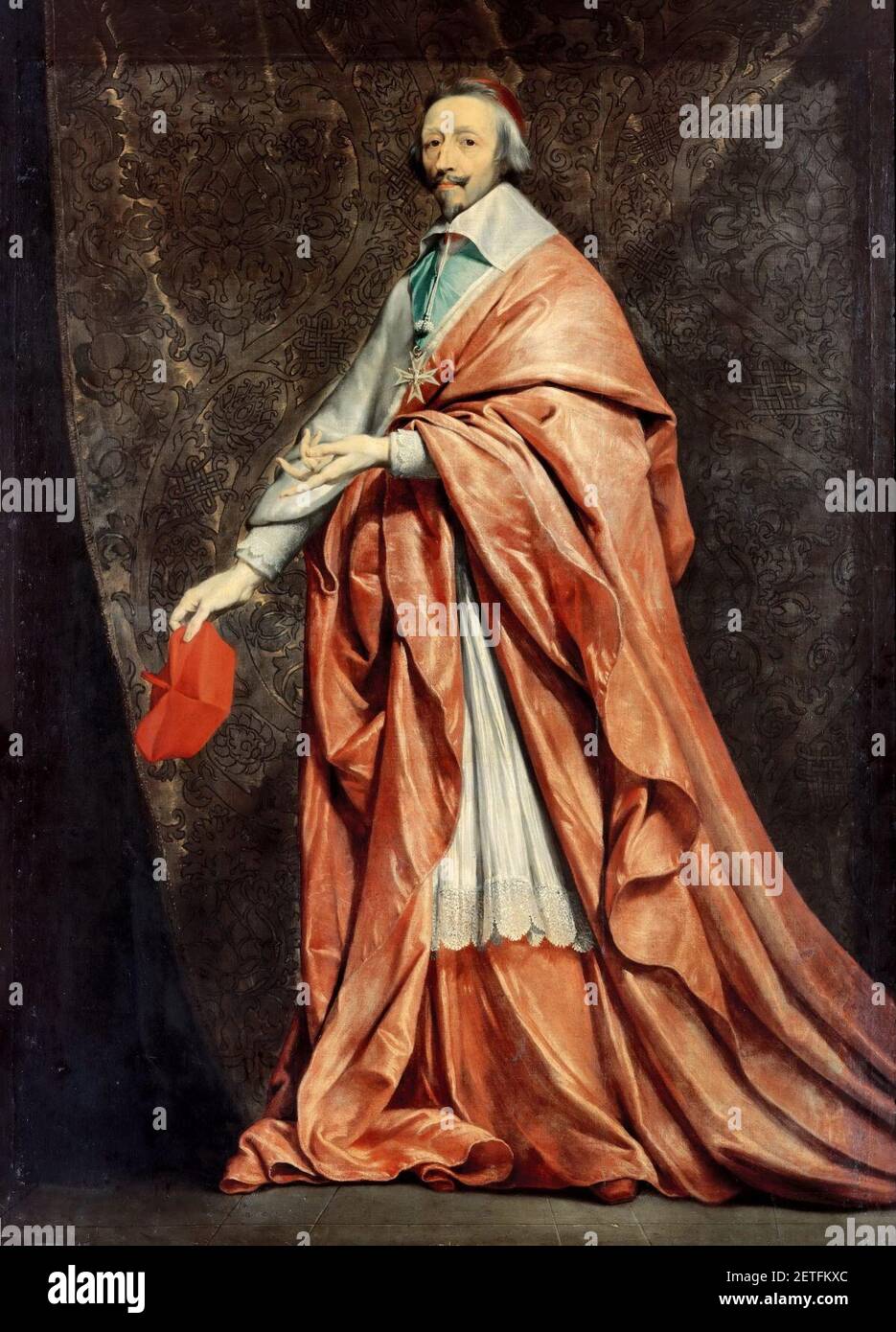 Philippe de Champaigne - Portrait de Cardinal Richelieu (Louvre Stock ...