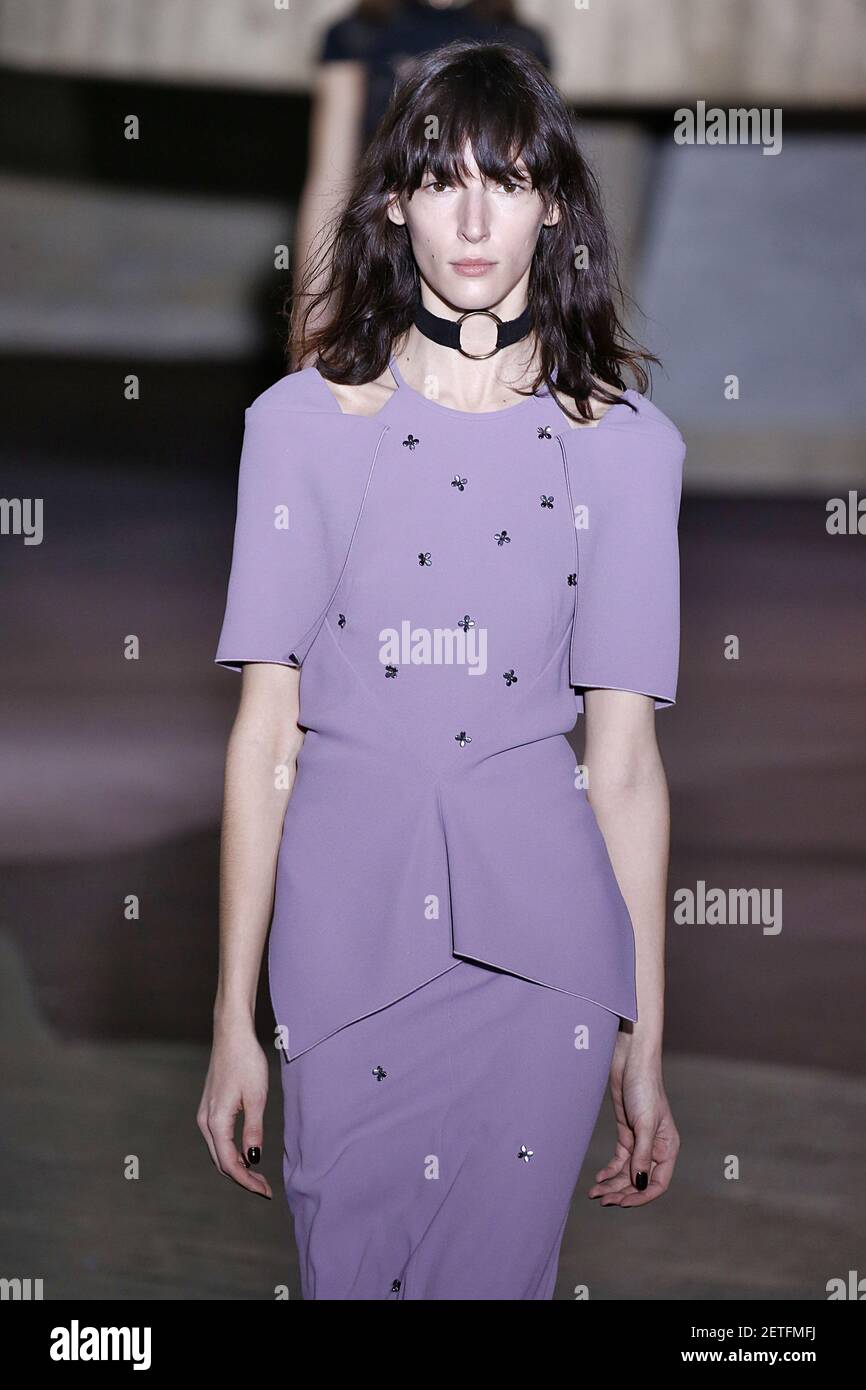 Model Karolina Laczkowska walks on the runway during the Roland Mouret ...