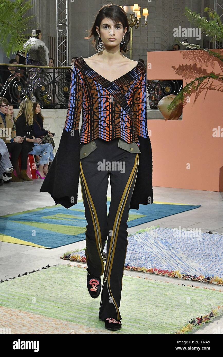 Model Nuria Rothschild walks on the runway during the Peter Pilotto ...