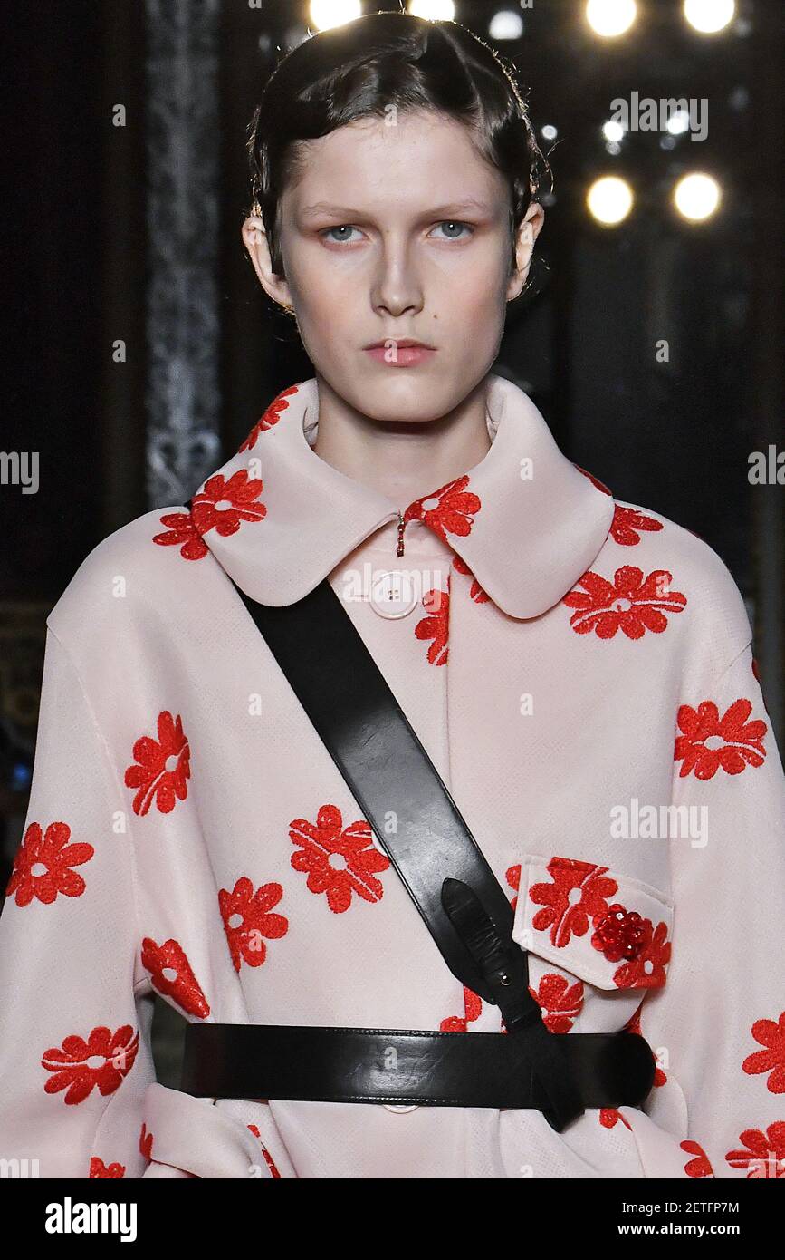 Model Tessa Bruinsma walks on the runway during the Simone Rocha ...