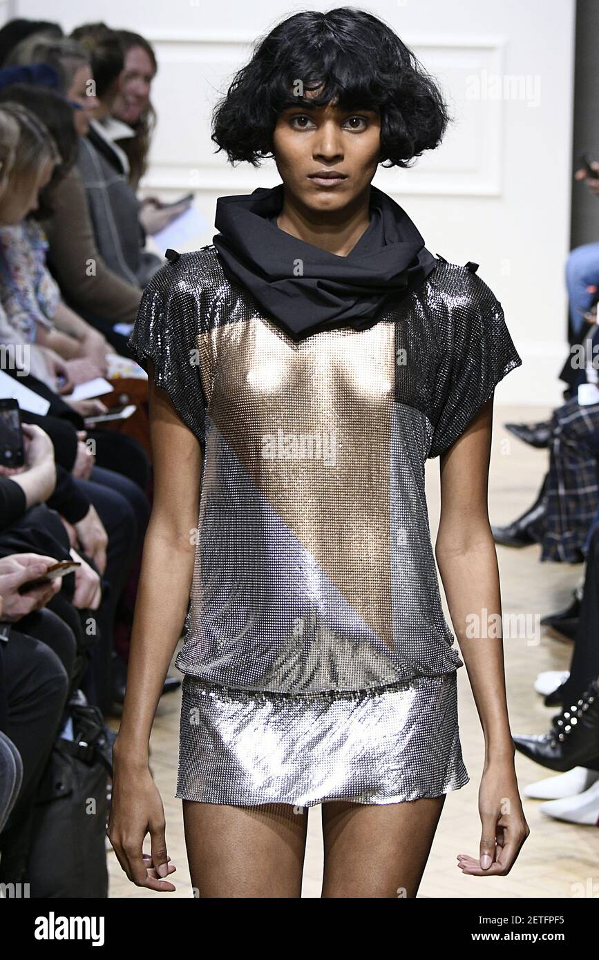 Model Radhika Nair Walks On The Runway During The J W Anderson Fashion