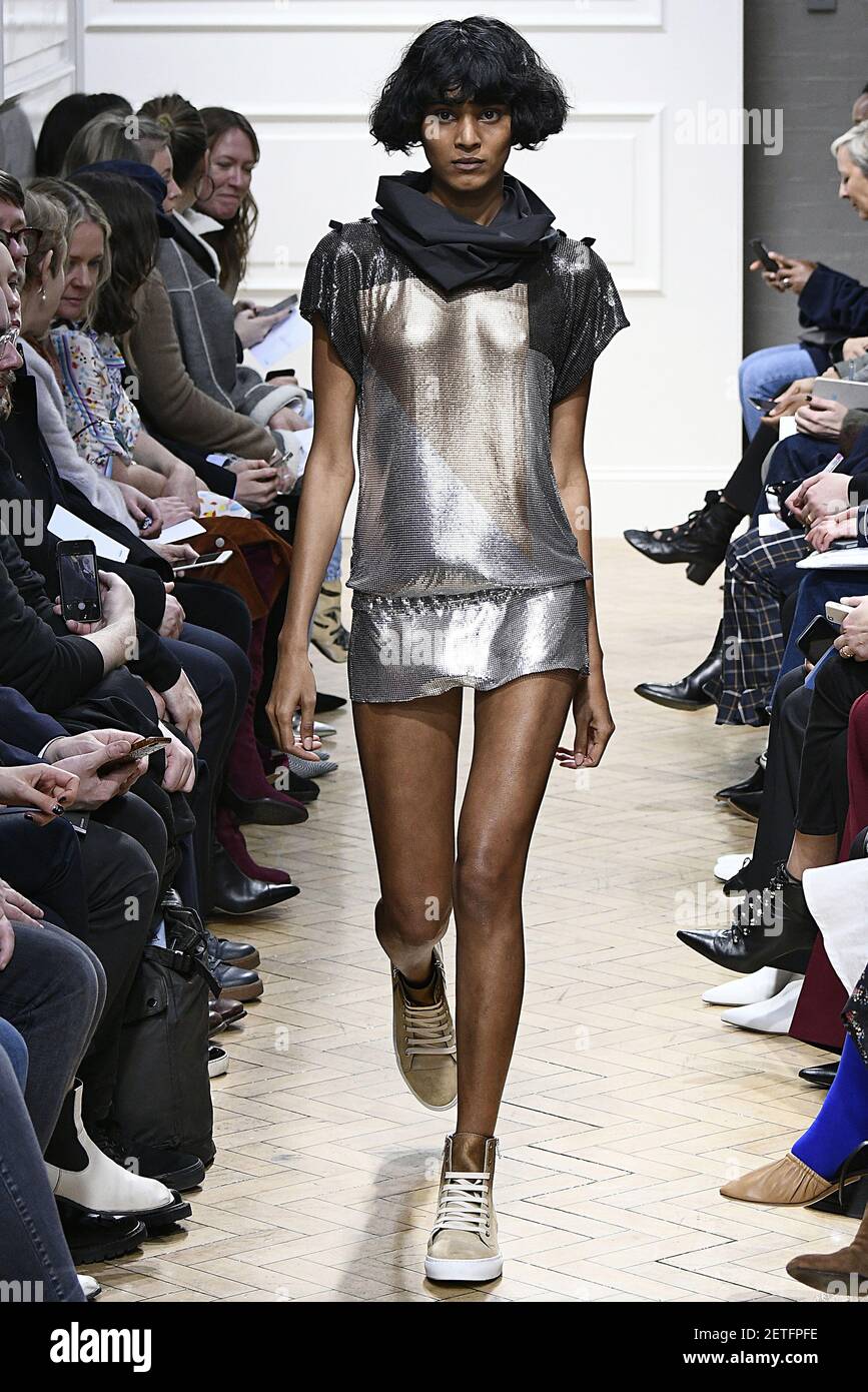 Model Radhika Nair walks on the runway during the J.W. Anderson Fashion ...