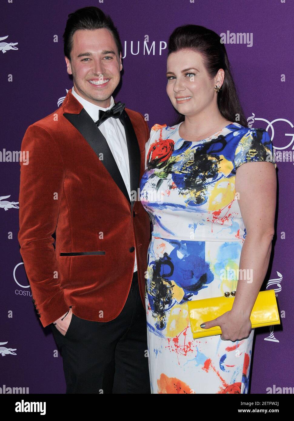 (L-R) Bryan Kopp and Ivy Thaide arrives at the 19th Costume Designers Guild Awards held at The ...