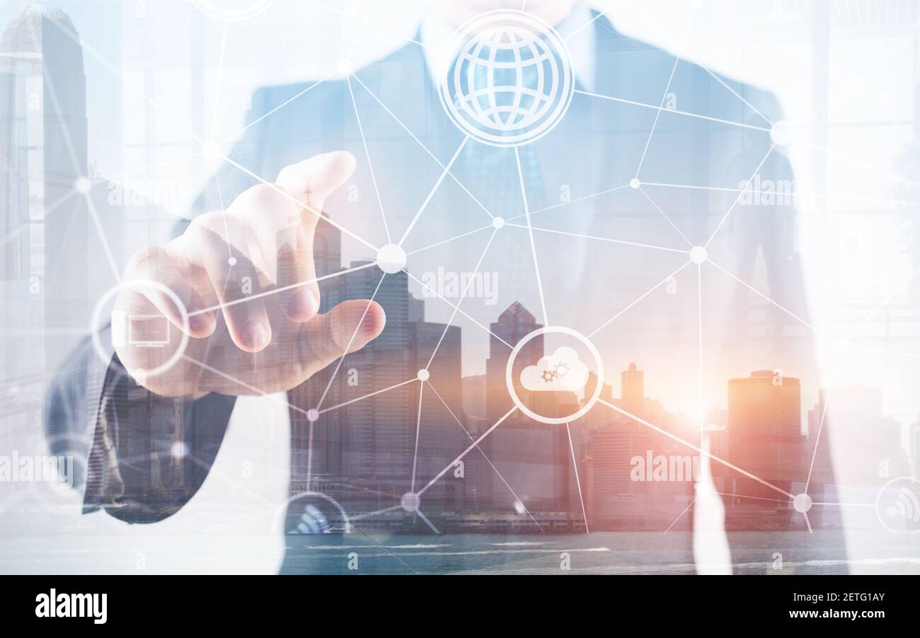 ICT information and telecommunication technology and IOT Futuristic ...