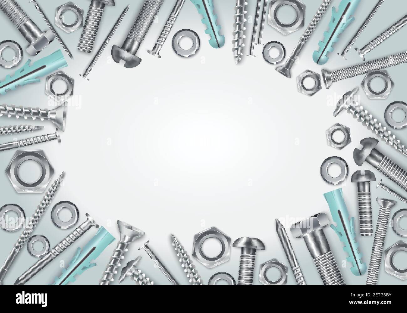 Plastic nuts bolts Stock Vector Images - Alamy