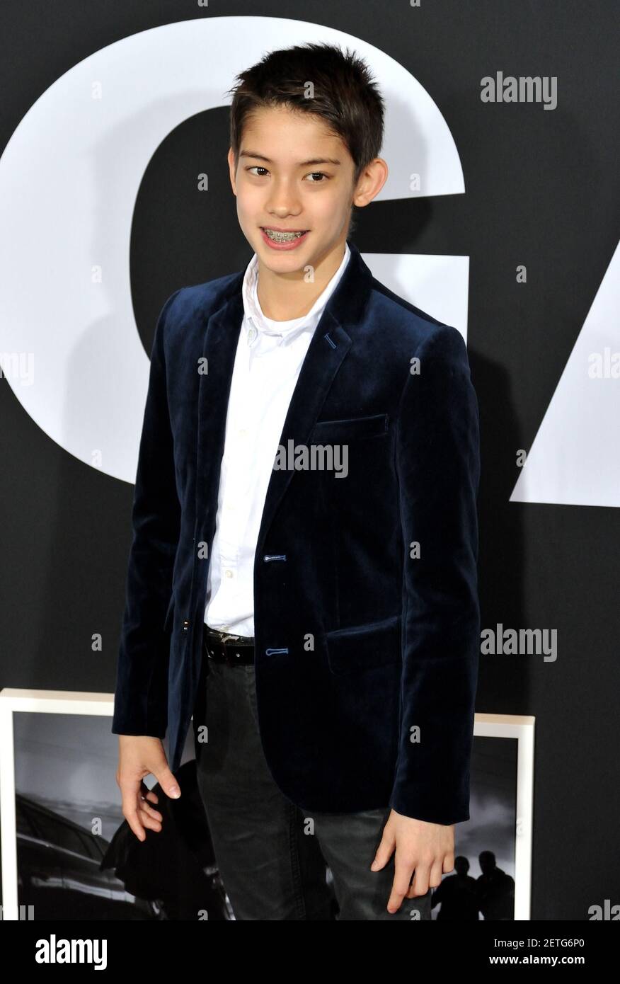 Actor Aidan Kennedy attends the screening of "Logan" at the Rose ...