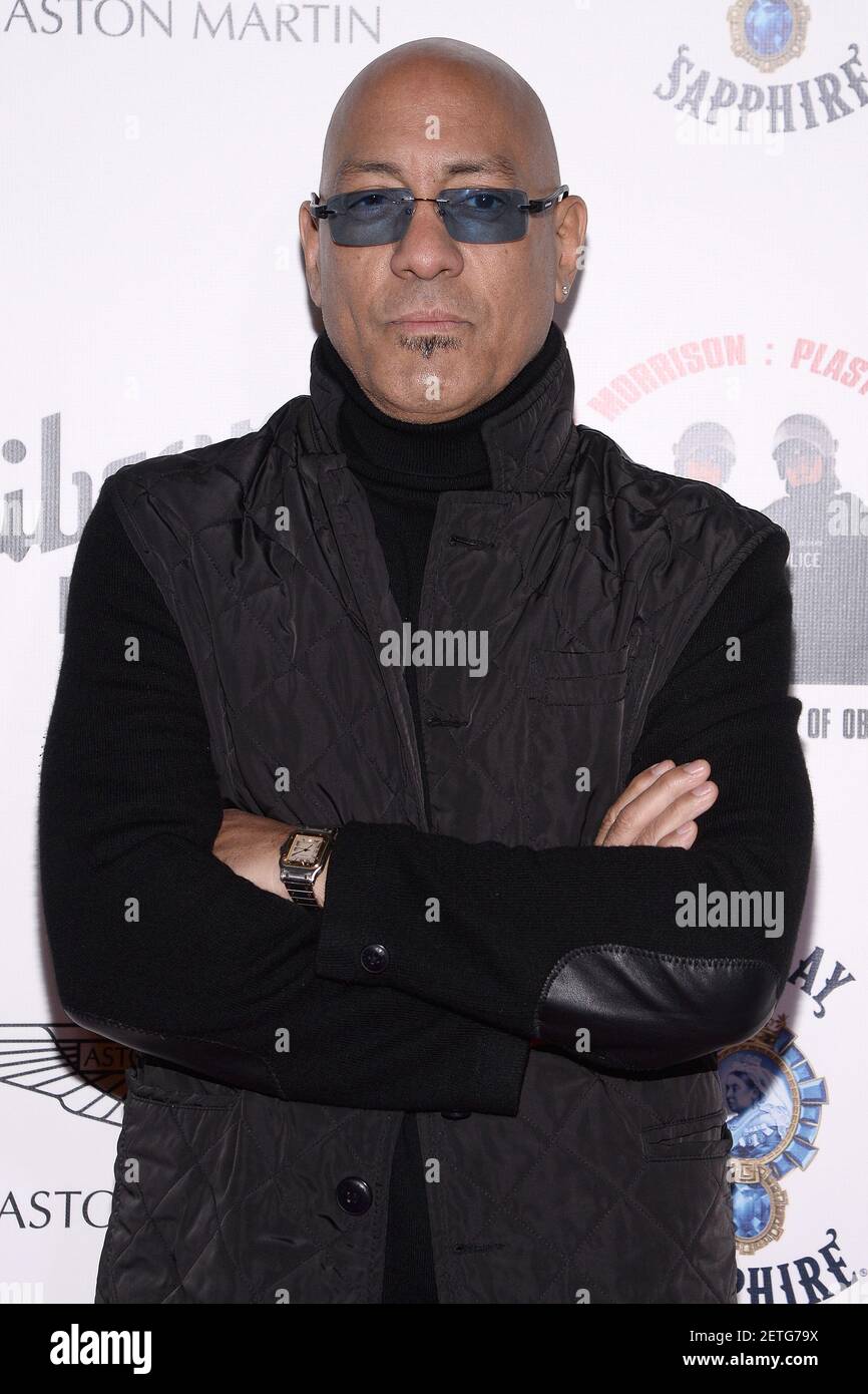 Musician Carmine Rojas attends artist Plastic Jesus gallery opening at ...