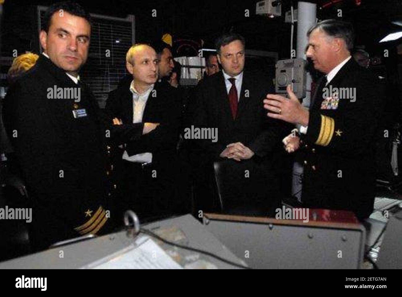 Phillip Green talks with Giorgi Baramidze, Vano Merabishvili and ...
