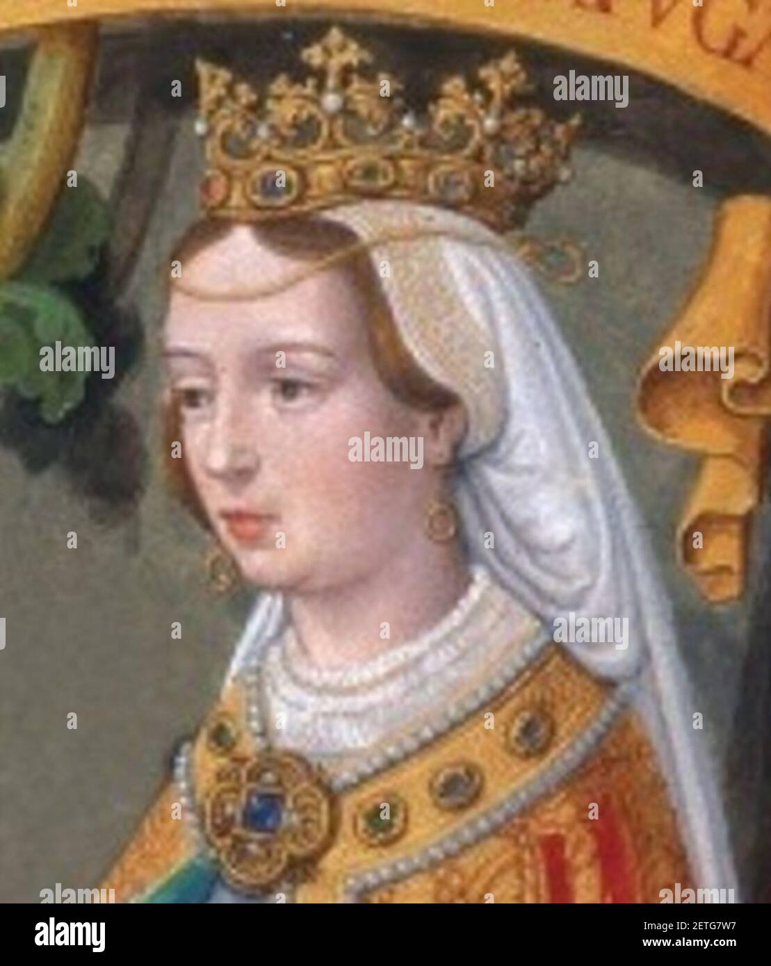 Phillippa of Lancaster cropped Stock Photo - Alamy