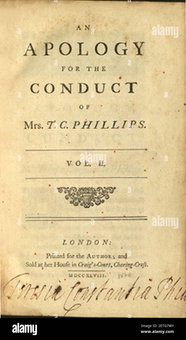 Phillips an apology Stock Photo - Alamy