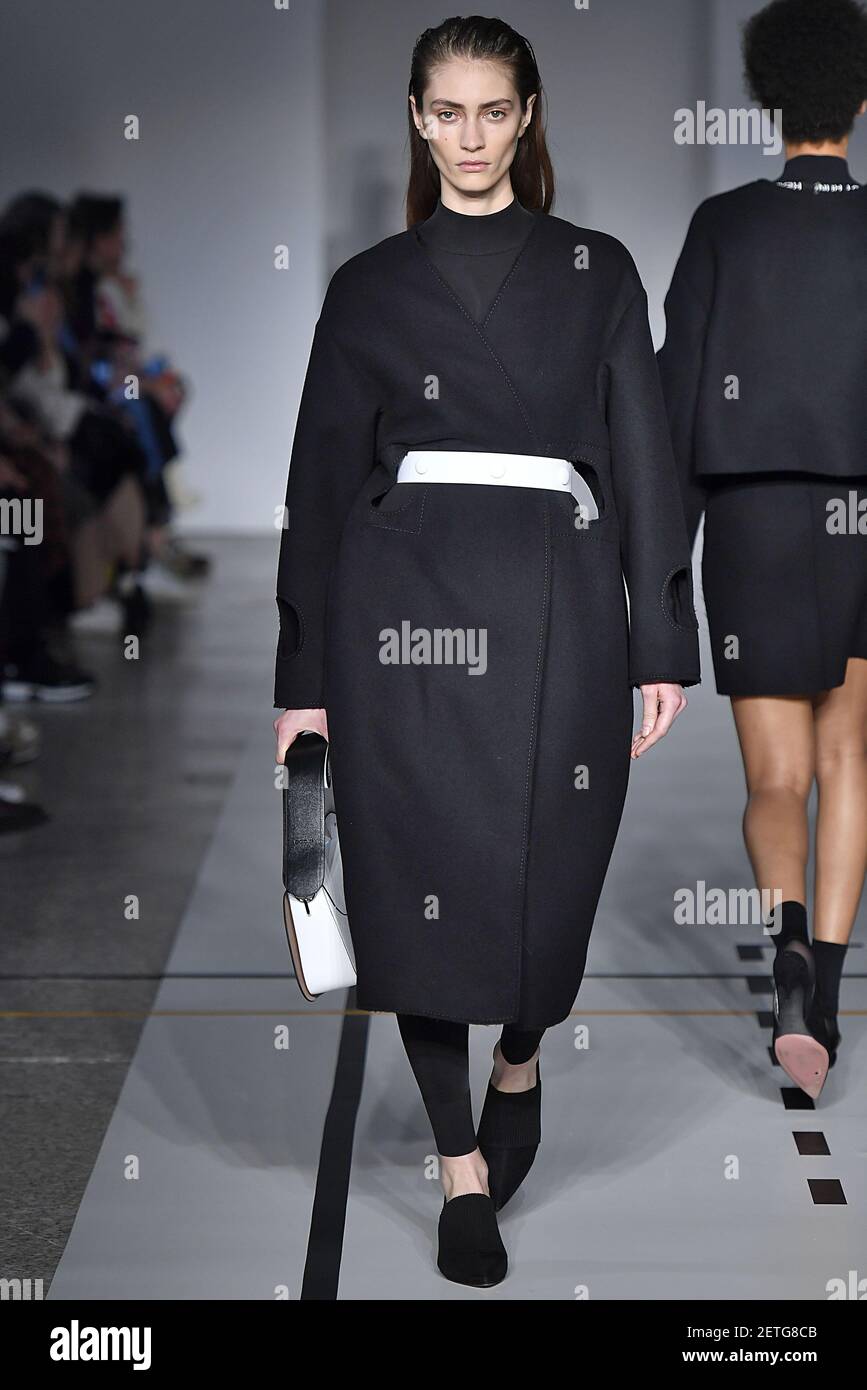 A model walks on the runway during the Sportmax Fashion Show at FW17 ...