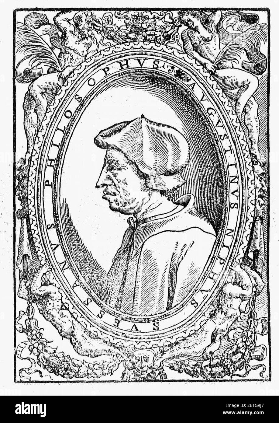 Philosophus Augustinus Niphus Suessanus Stock Photo - Alamy