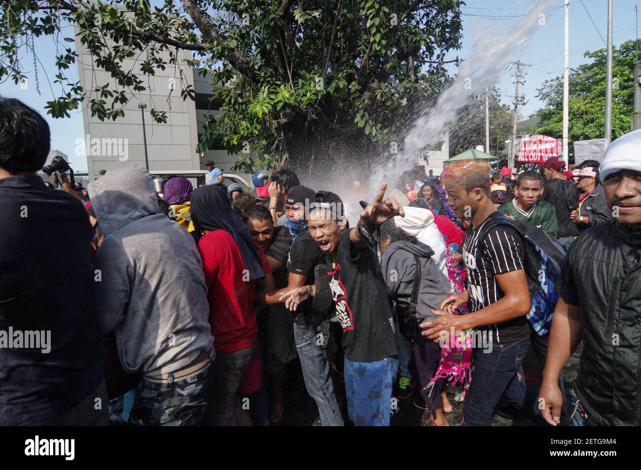 Various militant groups clash with anti-riot dispersal team of PNP in ...