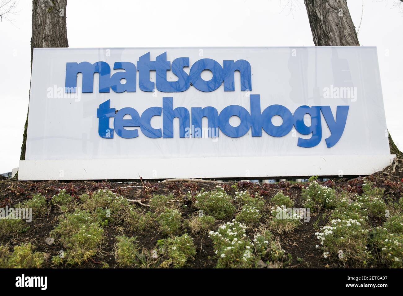 A logo sign outside of the headquarters of Mattson Technology in ...