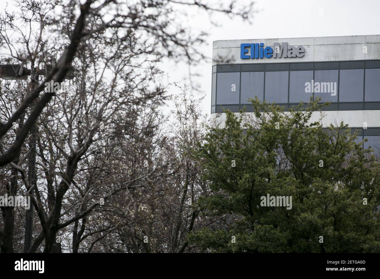 A logo sign outside of the headquarters of Ellie Mae, Inc., in ...