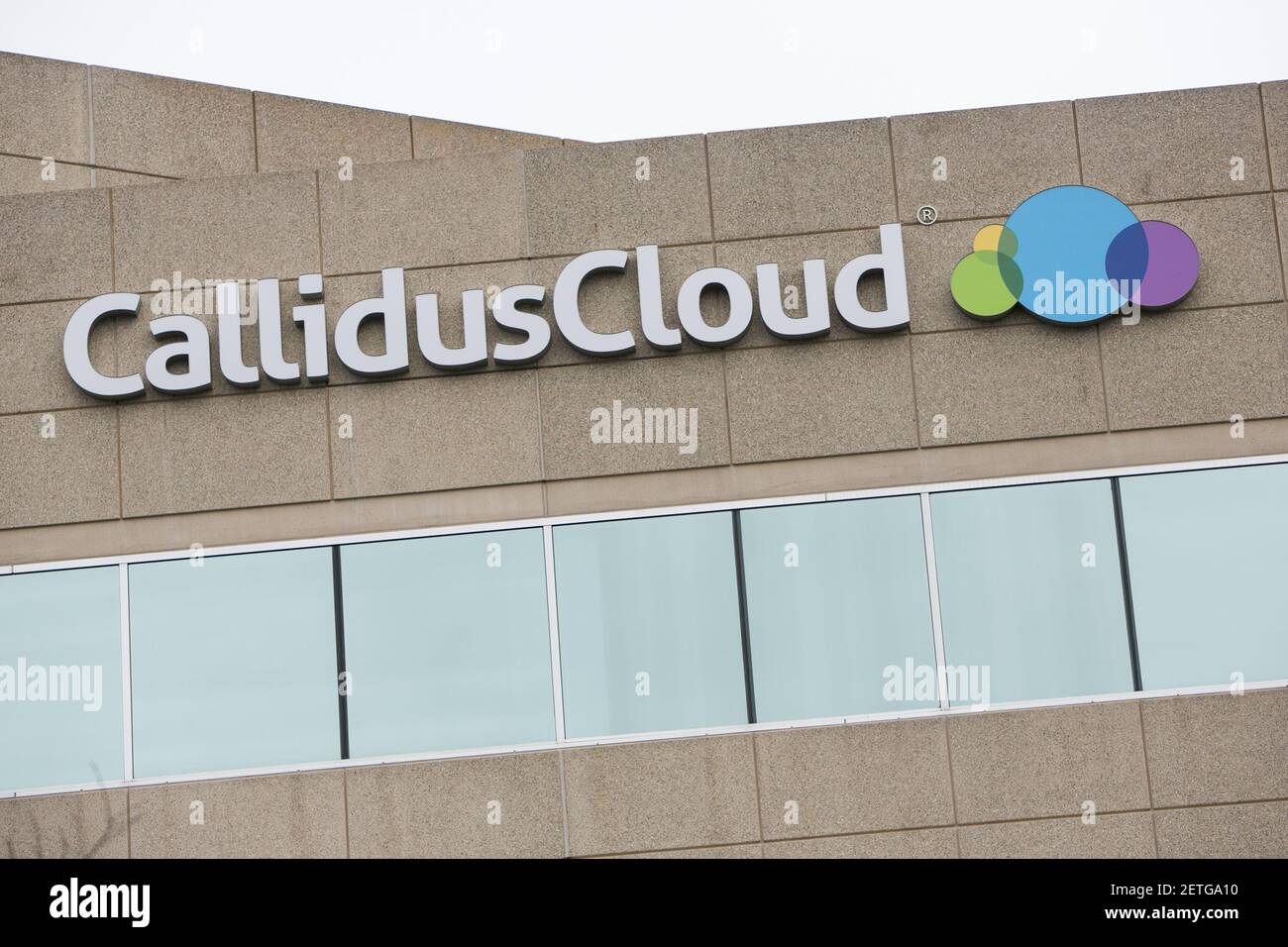 A logo sign outside of the headquarters of CallidusCloud in Dublin, California, on February 18 ...