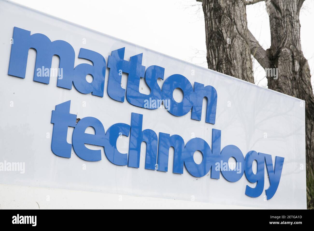 A logo sign outside of the headquarters of Mattson Technology in ...