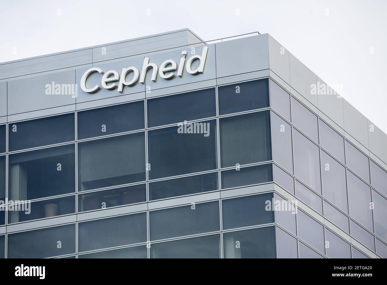 A logo sign outside of a facility occupied by Cepheid in Santa Clara ...