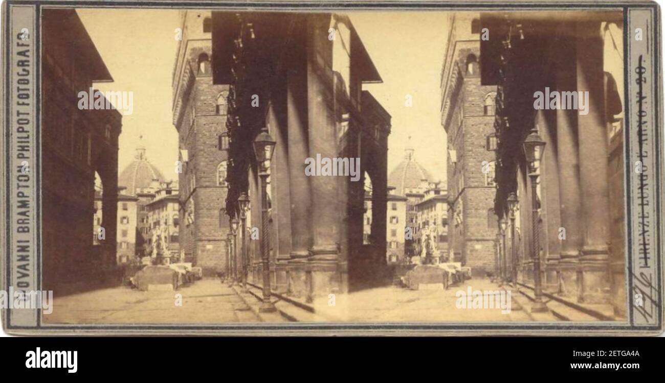 Philpot, John Brampton (1812-1878) - n. 496 - Firenze - Portico degli ...