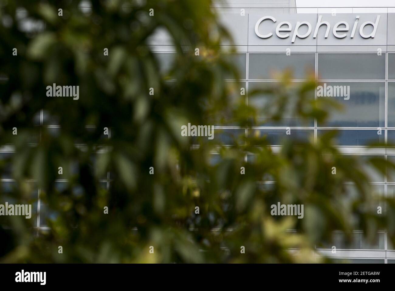 A logo sign outside of a facility occupied by Cepheid in Santa Clara ...