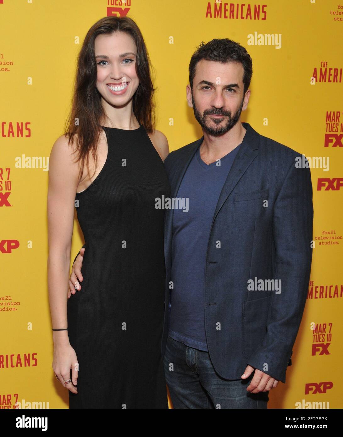 Actor Michael Aronov (R) attends the season 5 premiere of "The ...