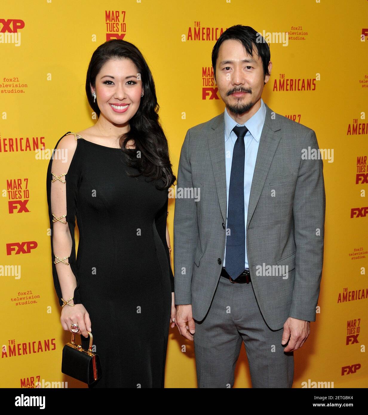 L-R: Actors Ruthie Ann Miles and Rob Yang attend the season 5 premiere ...