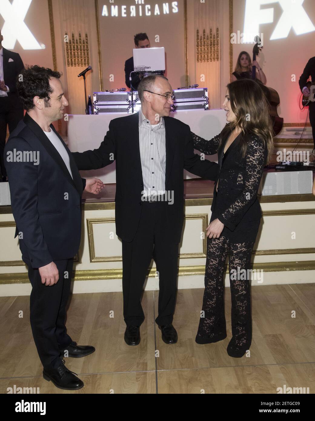 NEW YORK - FEBRUARY 25: Matthew Rhys, John Landgraf and Keri Russell ...