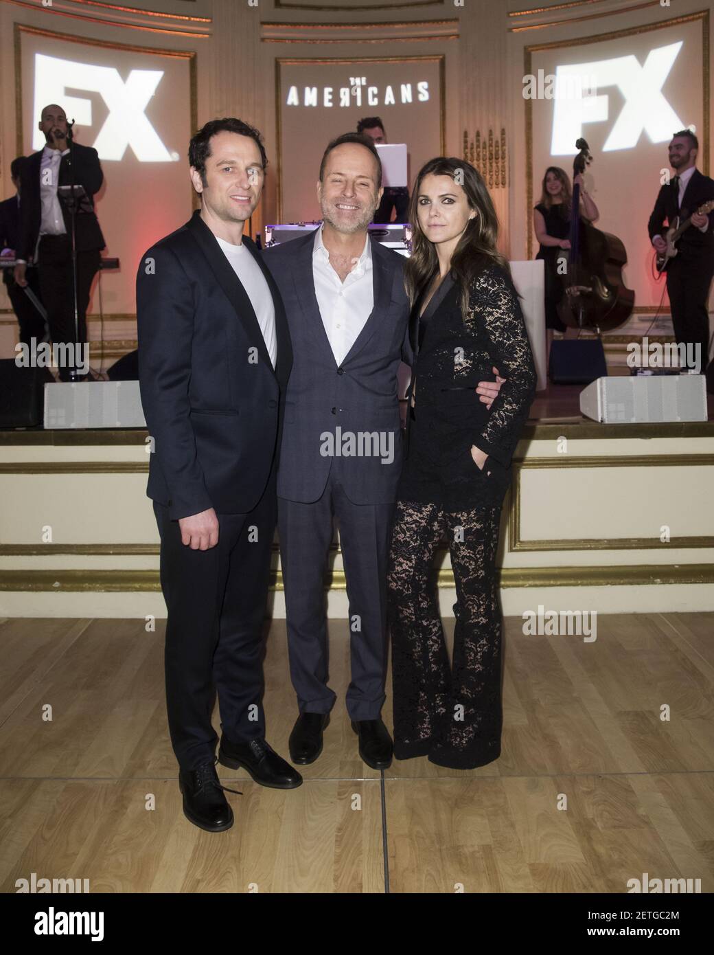 NEW YORK - FEBRUARY 25: Matthew Rhys, John Landgraf and Keri Russell ...