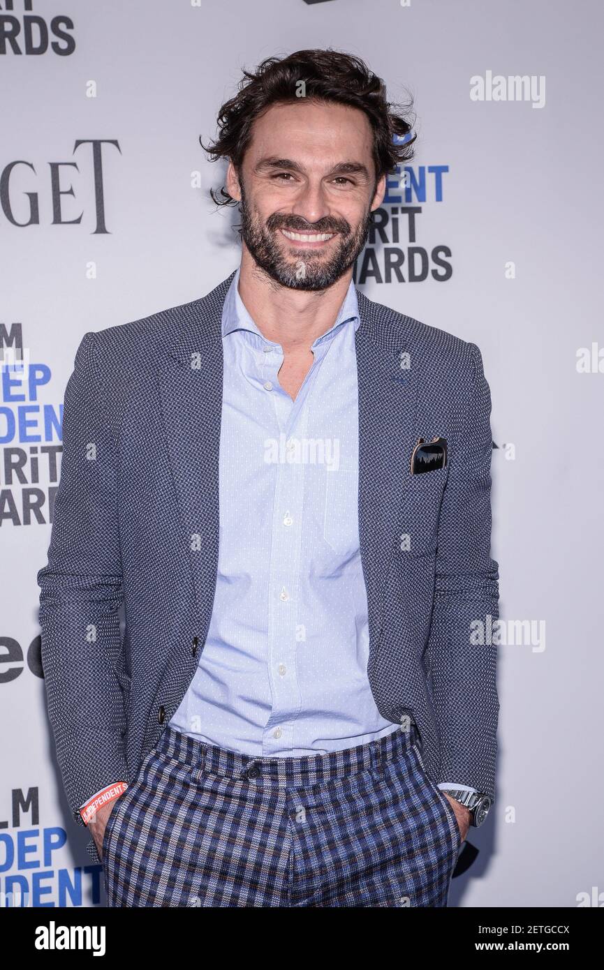 Ivan Sanchez walking the red carpet during the 2017 Film Independent ...