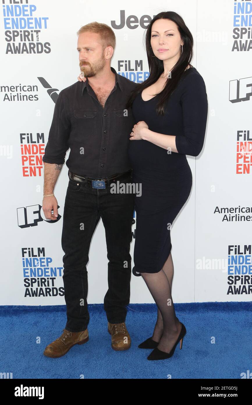 Ben Foster and Laura Prepon at the 2017 Film Independent Spirit Awards ...