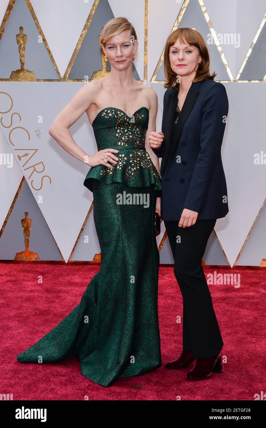 Sandra Huller and Maren Ade walking the red carpet during the 89th ...