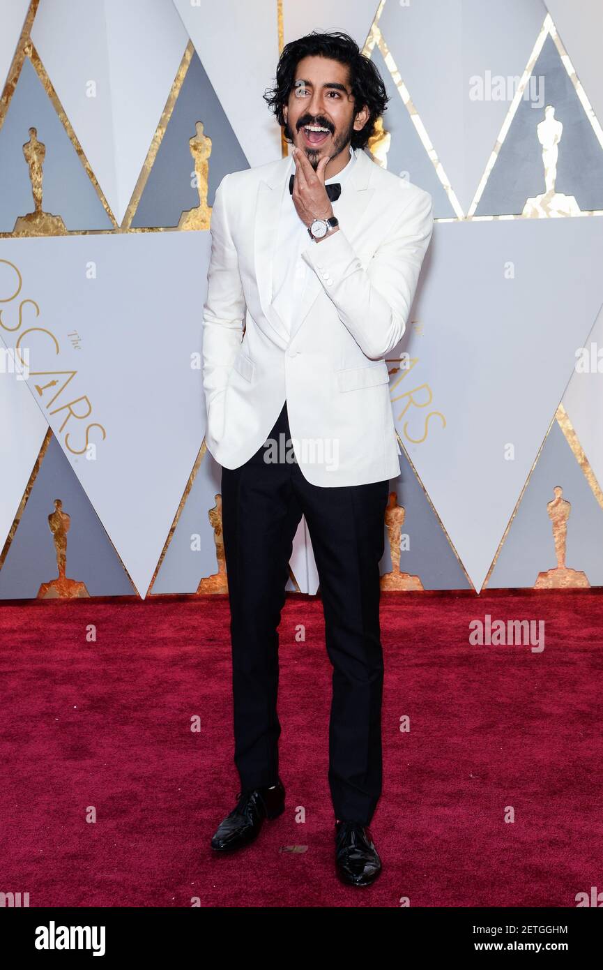 Dev Patel walking the red carpet during the 89th Academy Awards ...