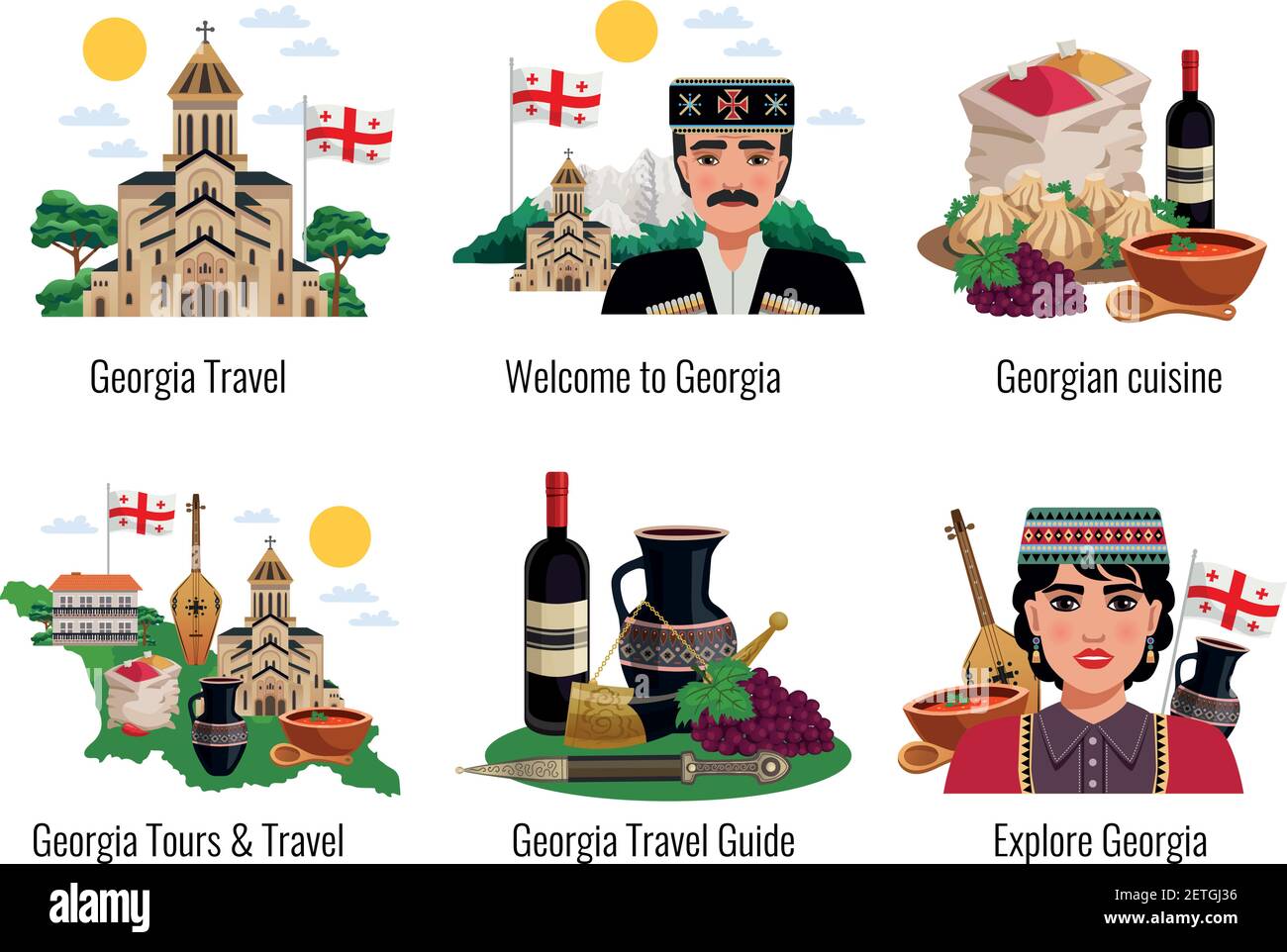 Georgian culture symbols cuisine traditions landmarks sightseeing ...