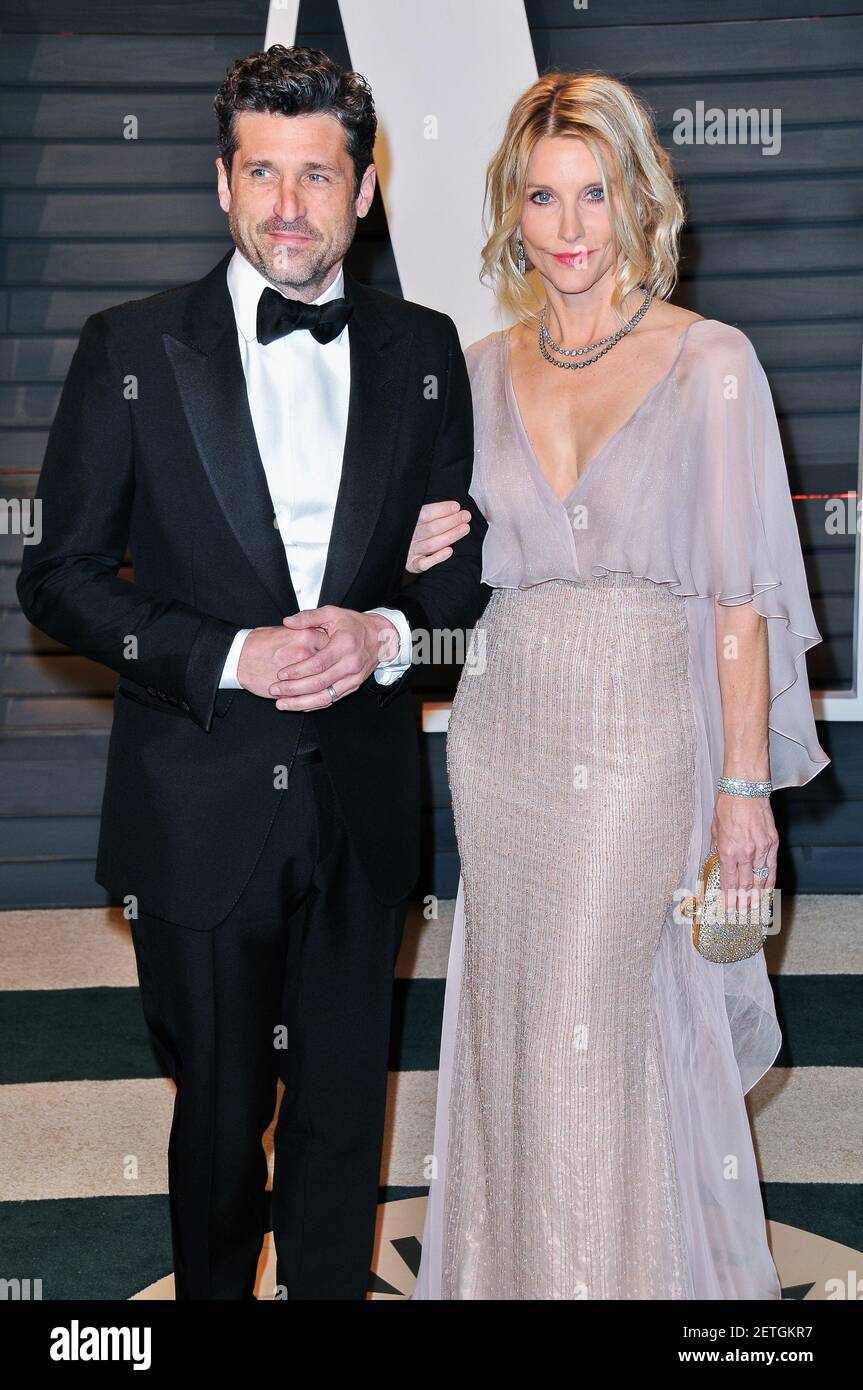 Patrick Dempsey and Jillian Fink walking the red carpet at the 2017 ...
