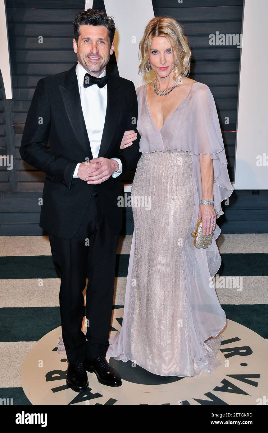 Patrick Dempsey and Jillian Fink walking the red carpet at the 2017 ...