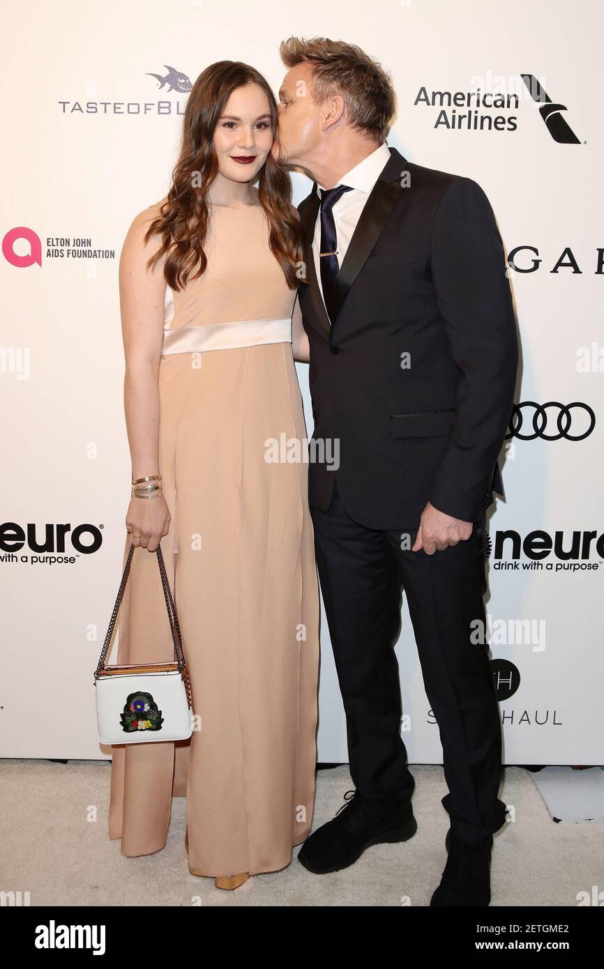Gordon Ramsay, Holly Anna at the 25th Annual Elton John AIDS Foundation ...