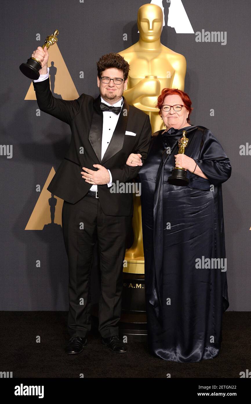 Director Kristof Deak (L) and producer Anna Udvardy, winners of Best ...