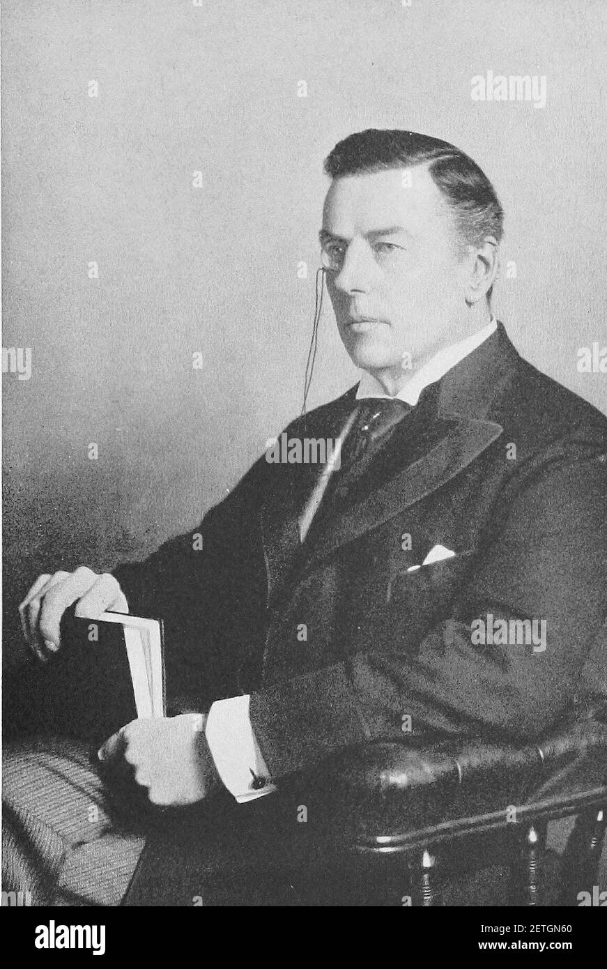 Photograph of Joseph Chamberlain Stock Photo - Alamy