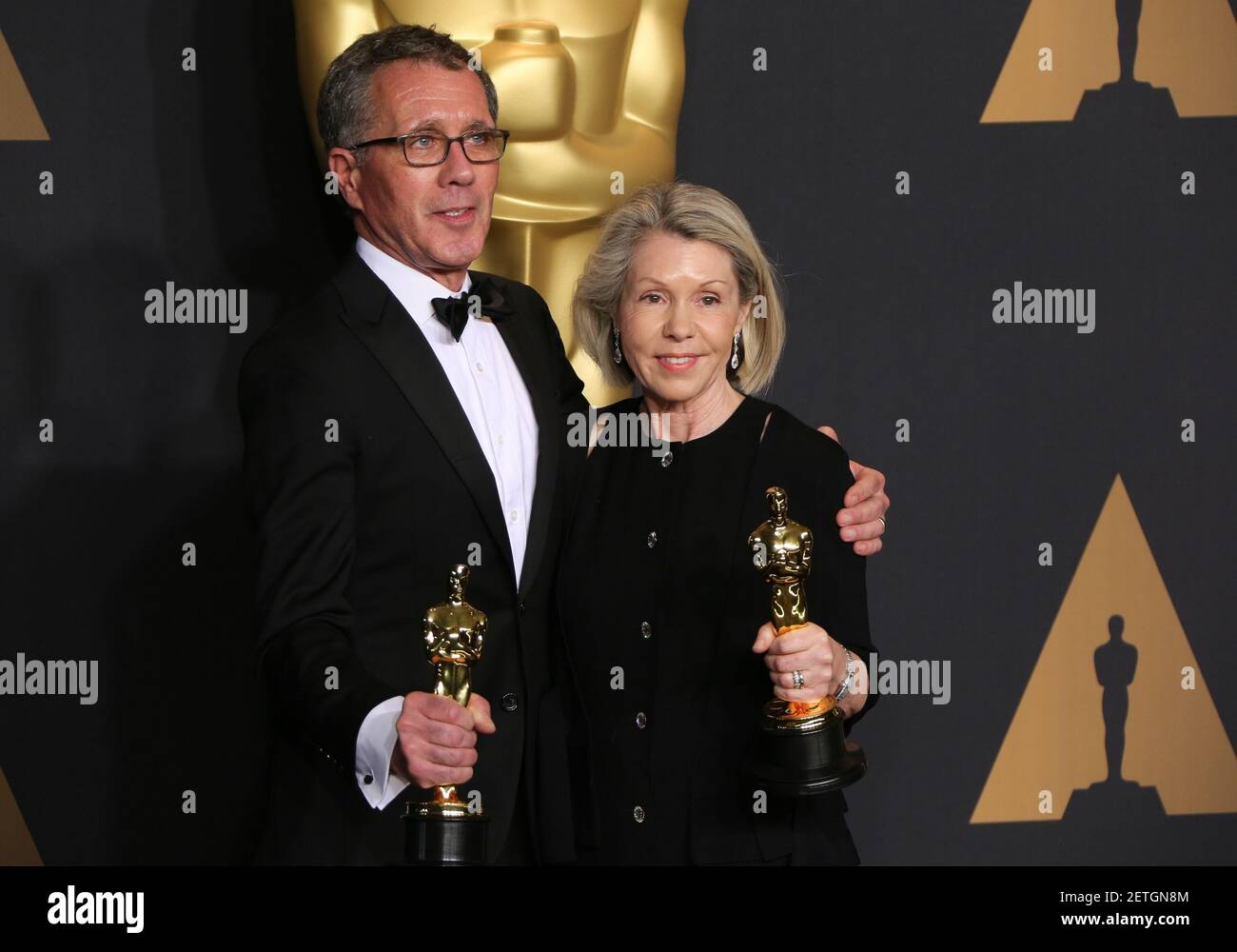 Production designer David Wasco and art director Sandy Reynolds-Wasco, winners of Best ...