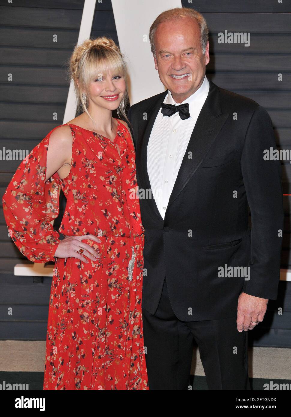(L-R) Kayte Walsh and Kelsey Grammer arriving at the 2017 Vanity Fair ...