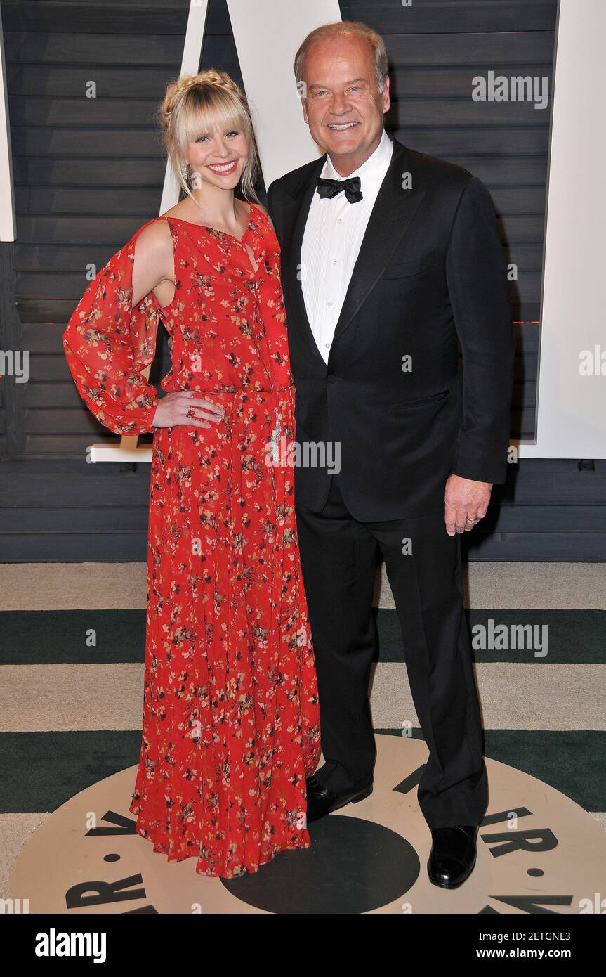 (L-R) Kayte Walsh and Kelsey Grammer arriving at the 2017 Vanity Fair ...