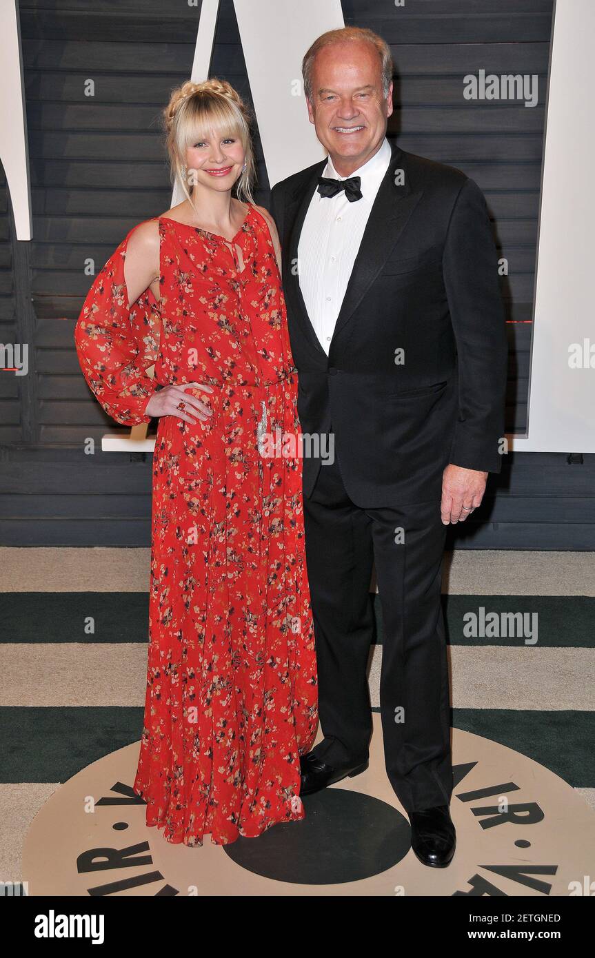 (L-R) Kayte Walsh and Kelsey Grammer arriving at the 2017 Vanity Fair ...