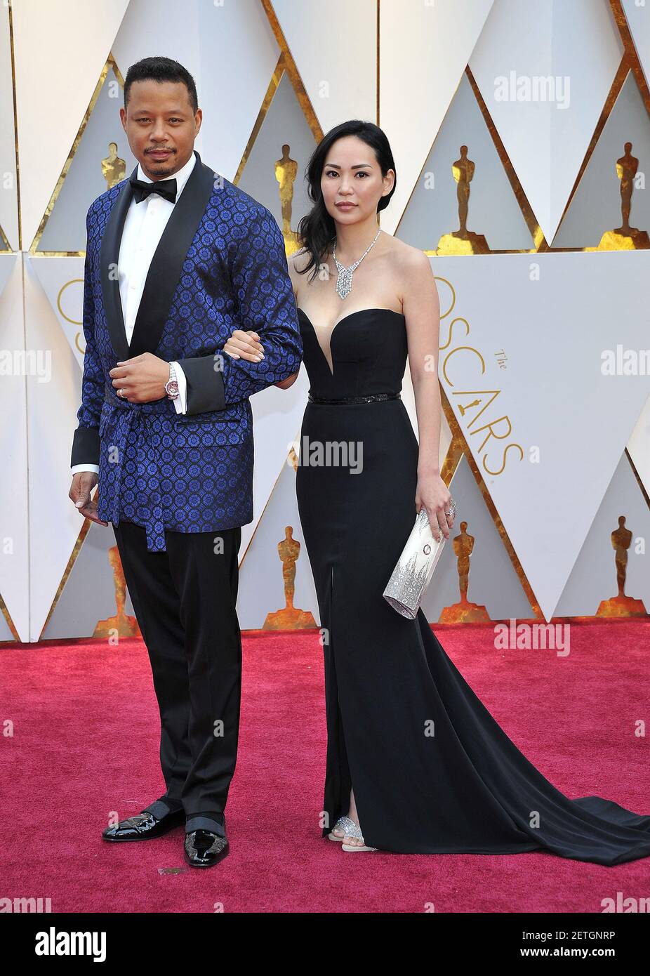 HOLLYWOOD - FEBRUARY 26: Terrence Howard and Miranda Pak attends the ...