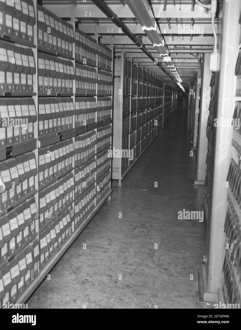 Photograph of Stack Area in the National Archives Stock Photo - Alamy