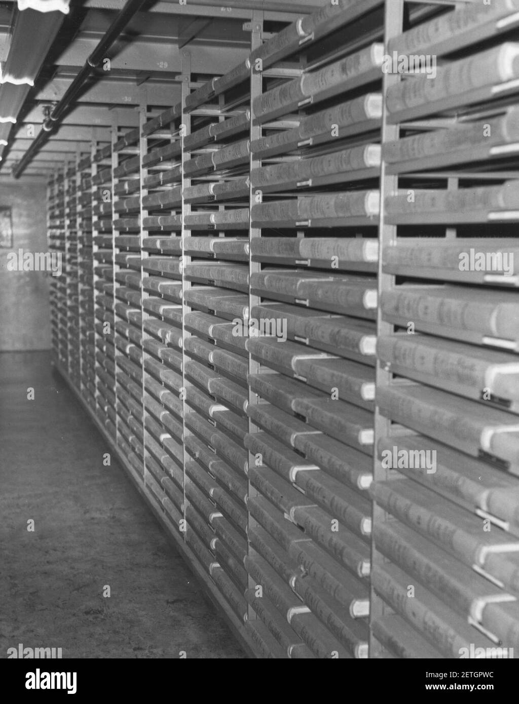 Photograph of Stack Area in the National Archives Building Stock Photo ...