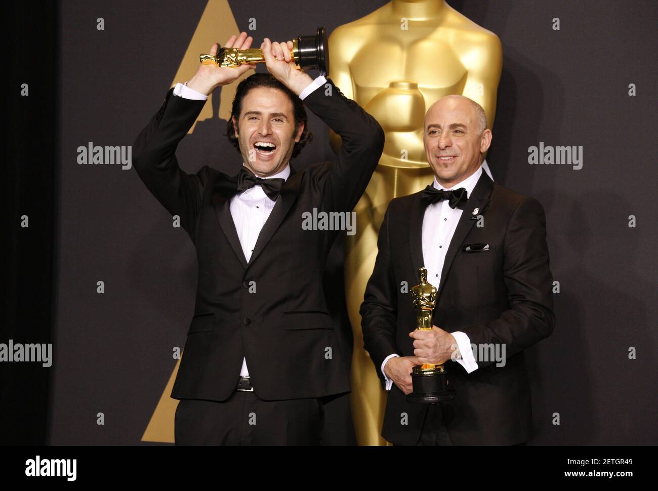Director Alan Barillaro and producer Marc Sondheimer, winners of the ...