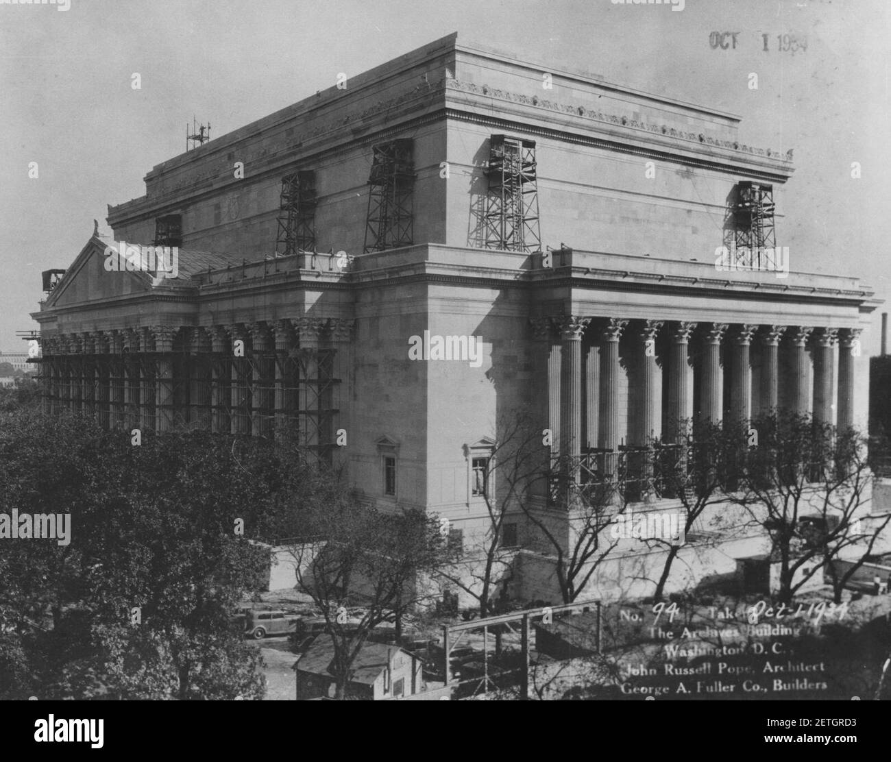 Photograph of the Almost Complete Construction of the Exterior and the ...