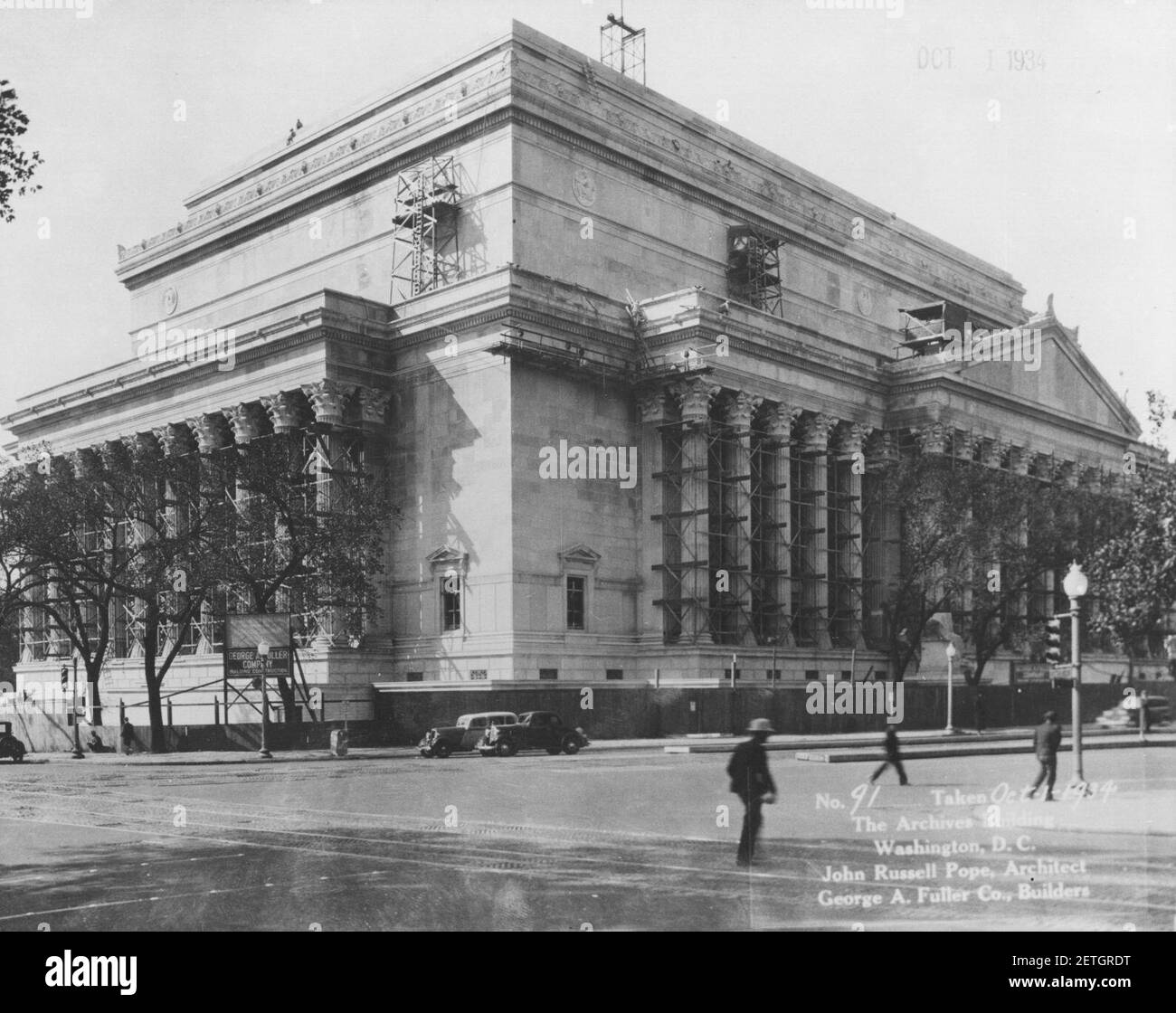 Photograph of the Almost Complete Construction of the Exterior and the ...